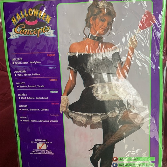 Rubie's | Dresses | Sexy French Maid Housekeeper Costume Outfit Feather ...